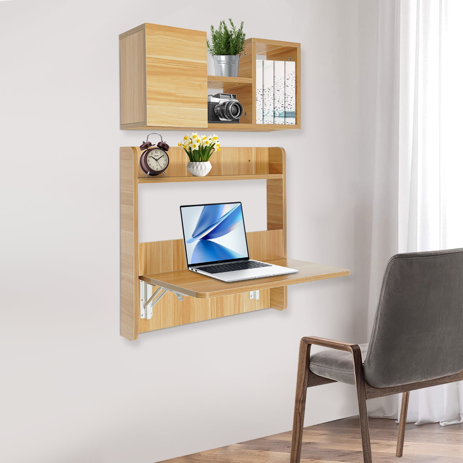 3-Tire Corner Bookcase, A-Shaped Display Bookshelf, Multifunctional ...