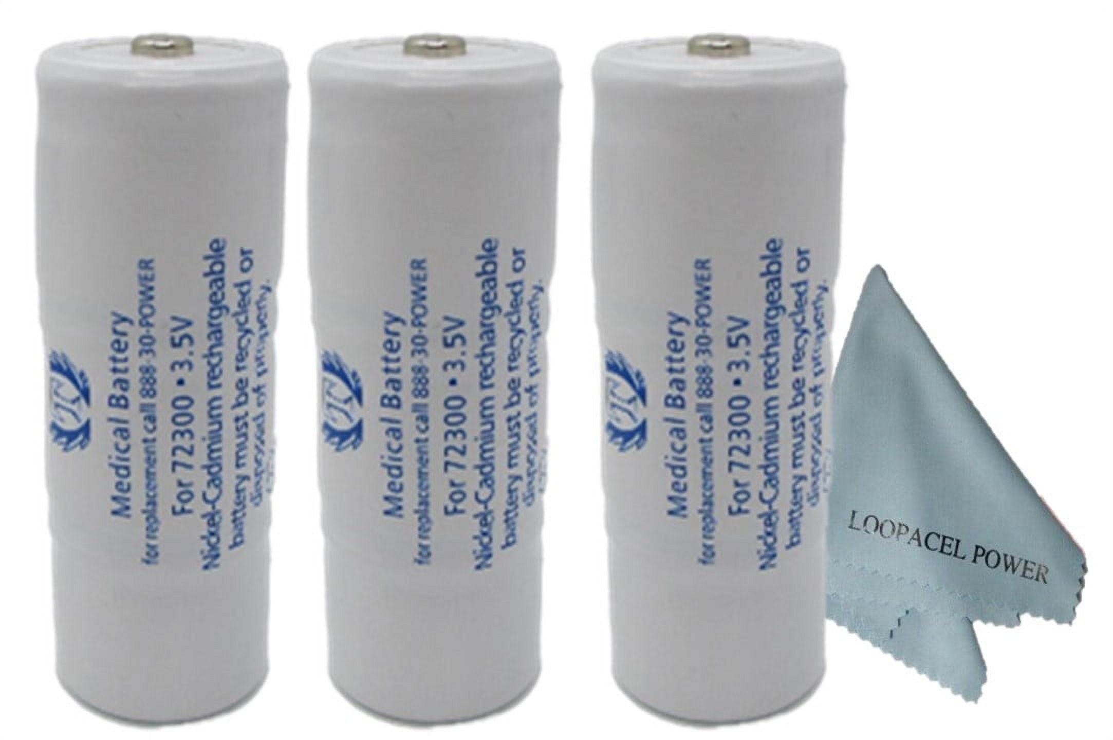 3 Titon 72300 Replacement Battery for Welch Allyn 72300 3.5V with ...