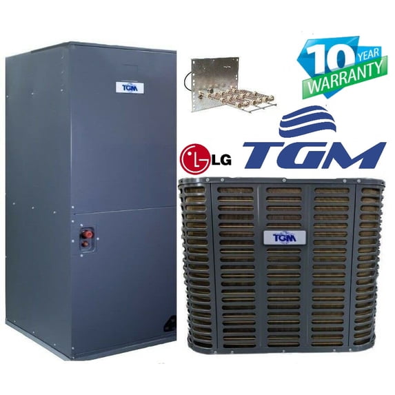 3 Ton 14.3 Seer2 Heat Pump System With back up Heat - Walmart.com