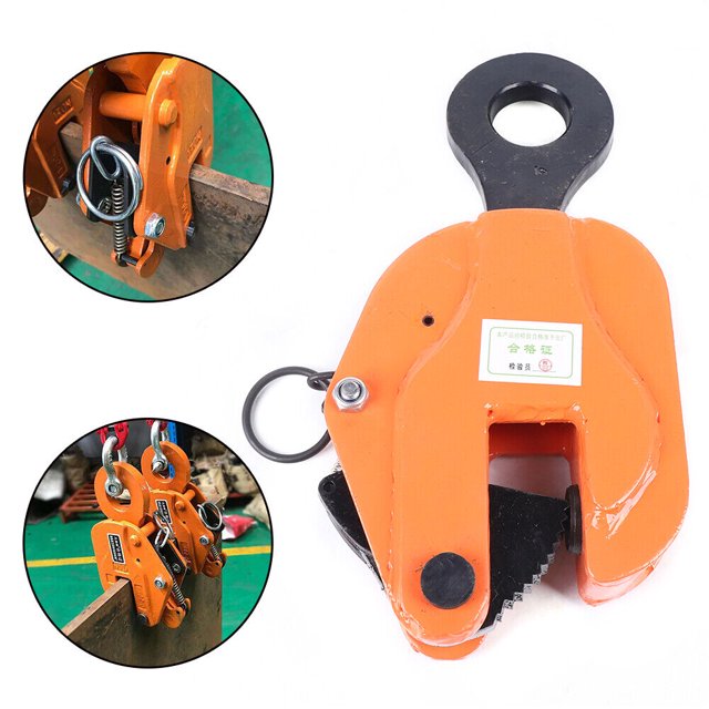 3 Ton Industrial Vertical Plate Lifting Clamp Lift Steel Plate Hanger ...