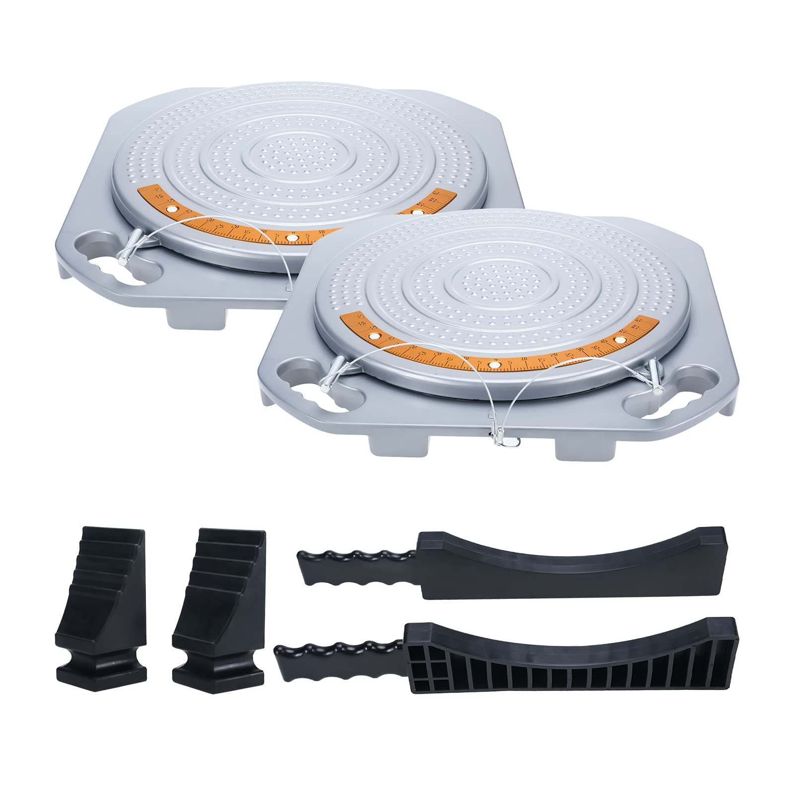 3 Ton Pair of Front End Wheel Alignment Turntable Turn Plates 360 ...