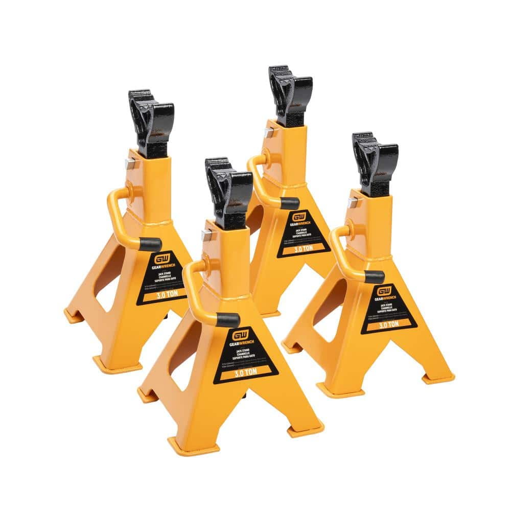 3-Ton Ratcheting Jack Stands (4-Piece) - Walmart.com