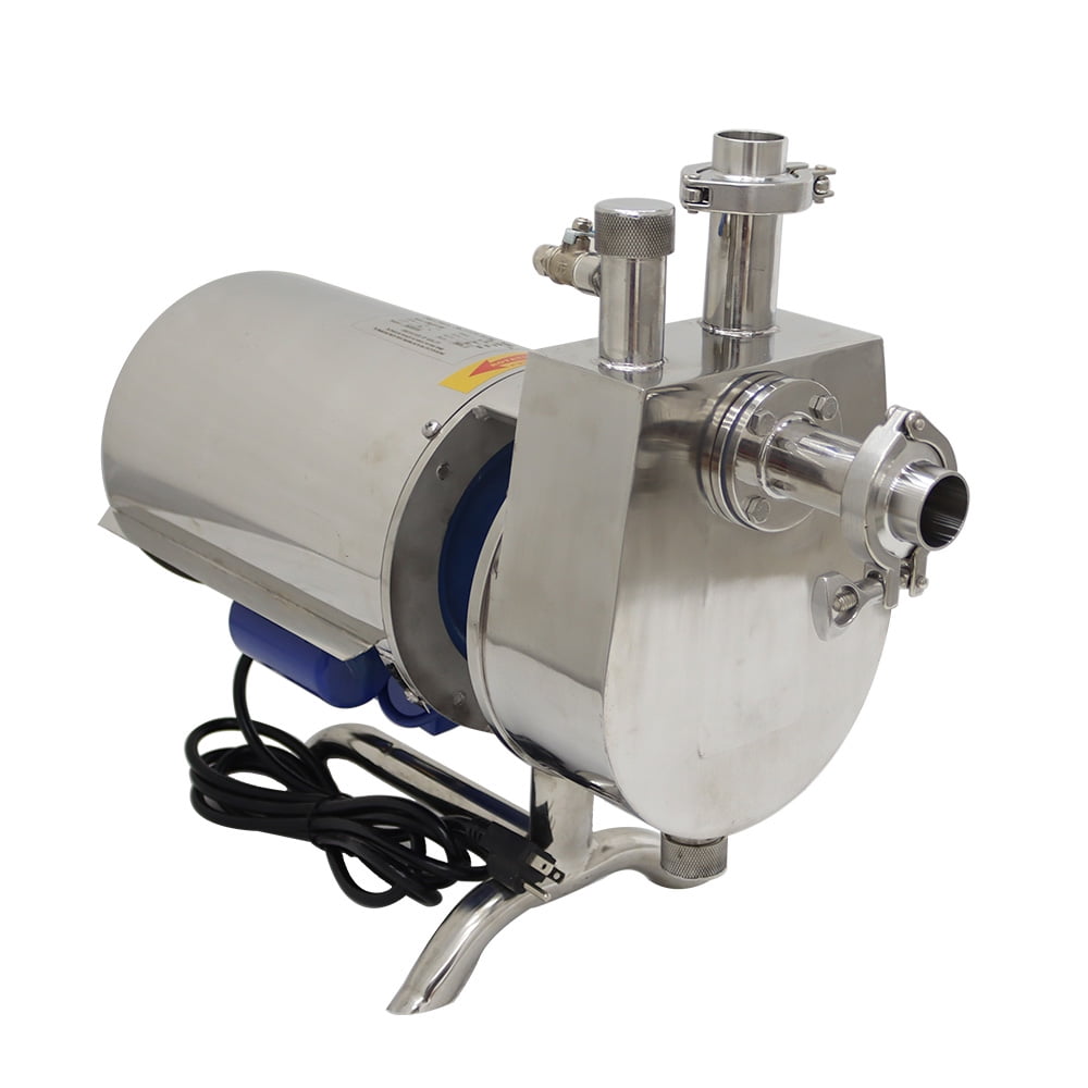 3 Ton Self-Priming Pump with Connection and Clamp 110V Stainless Steel ...