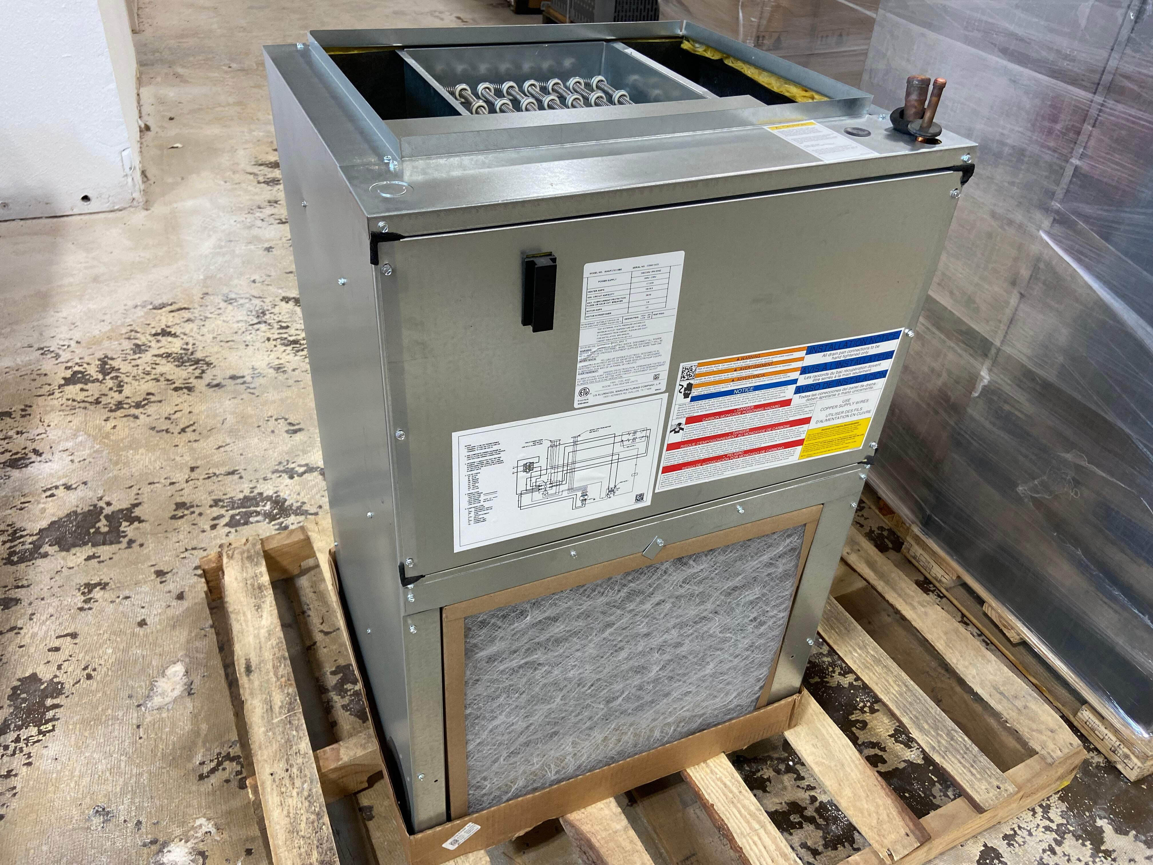 3 Ton Wall Mounted ECM Fan Coil With 5Kw Heat 208-240/60/1 R-410A CFM ...