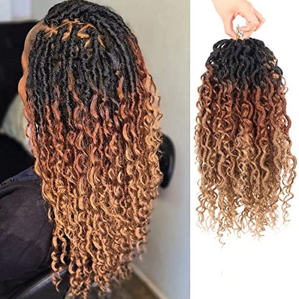 3 Tone Goddess Locs Crochet Hair 12 Inch Faux Locs Crochet Hair for ...