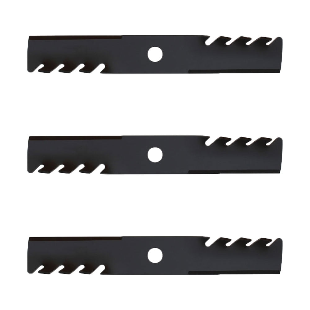 (3) Toothed Mulching Mower Blades Fits Exmark 48" Decks Lazer Z 103-6401-S - Walmart.com