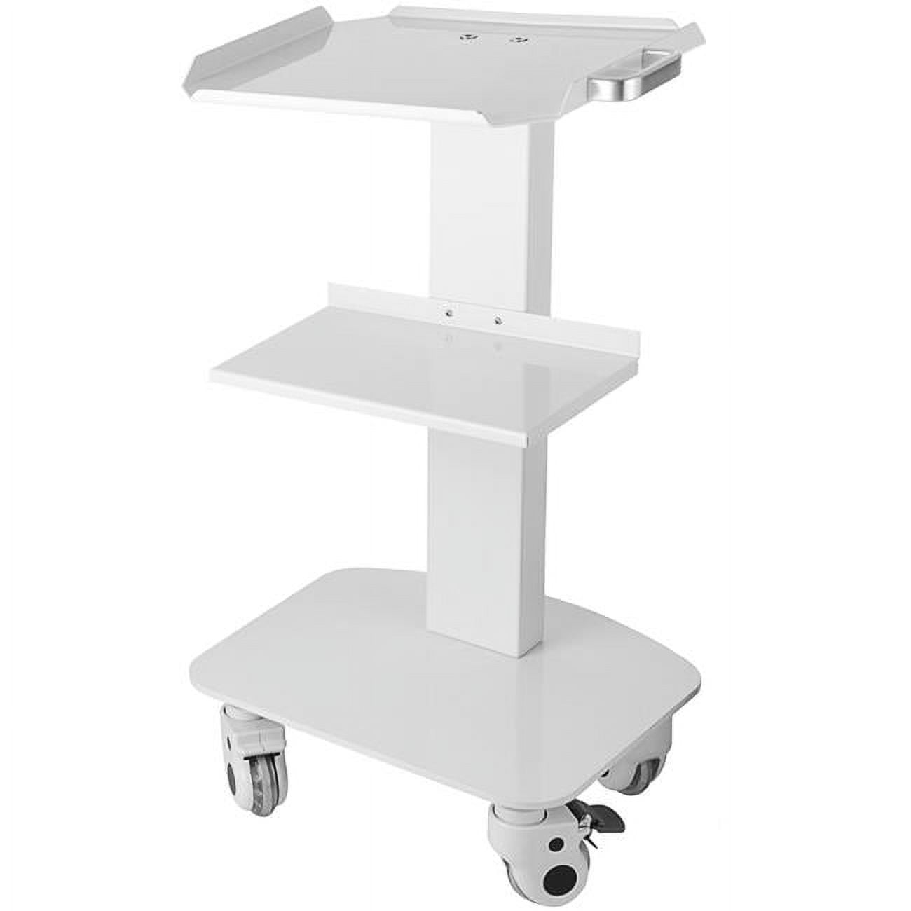 3 Trays Utility Cart 3-Layer Trolley Heavy Duty Lab Dental Rolling ...