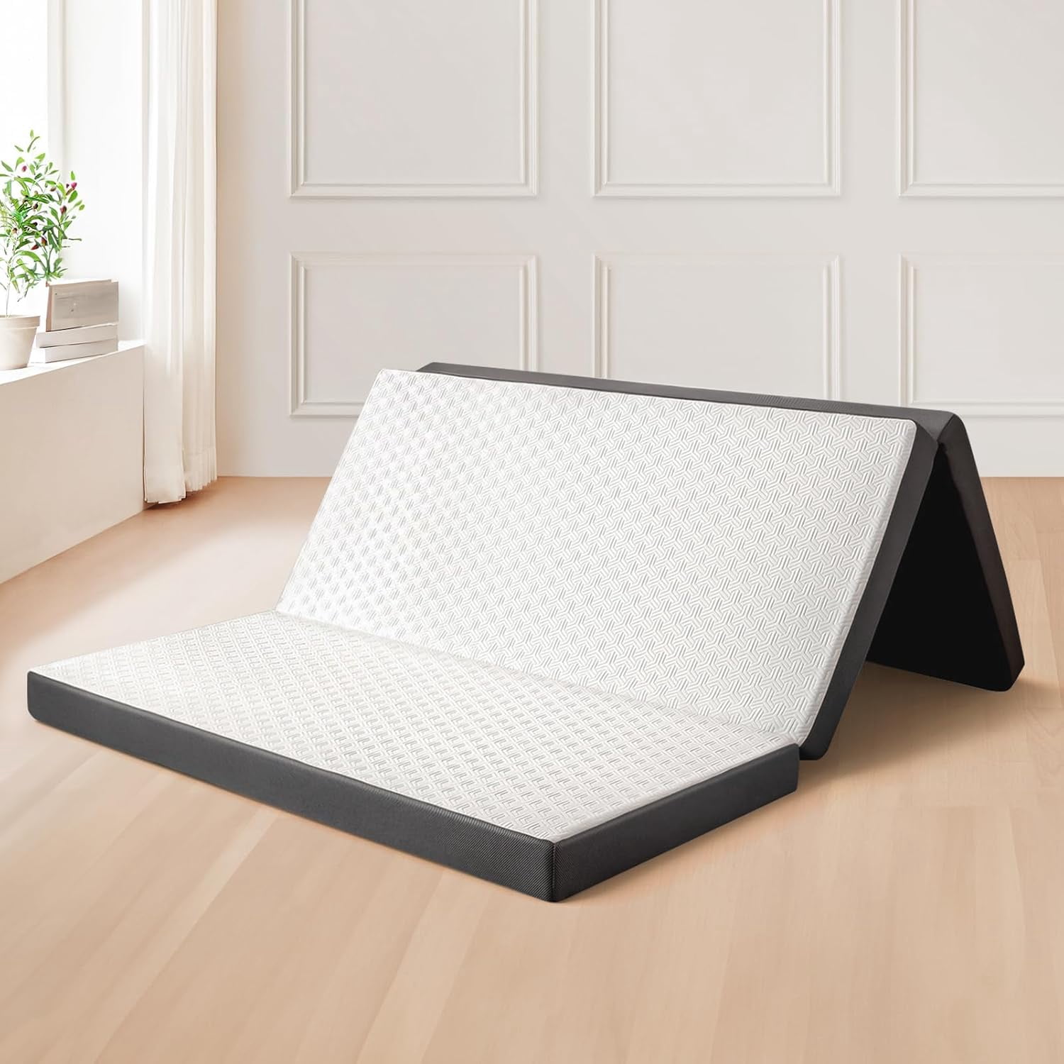 IULULU 3'' Tri-fold Memory Foam Mattress, Twin Size, Portable Foldable ...