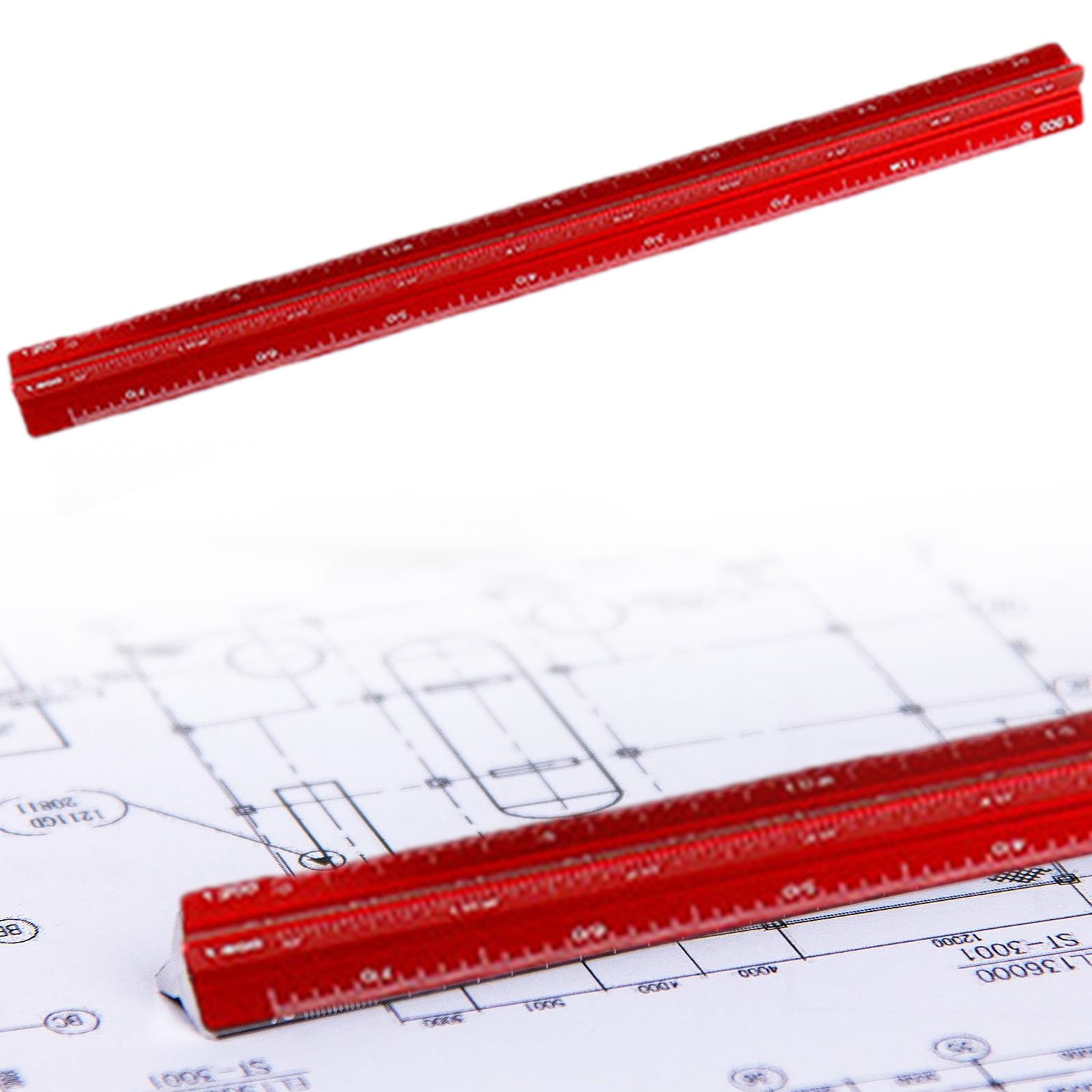 3 Triangular Scale Ruler for Students & Architects Multi Functional ...