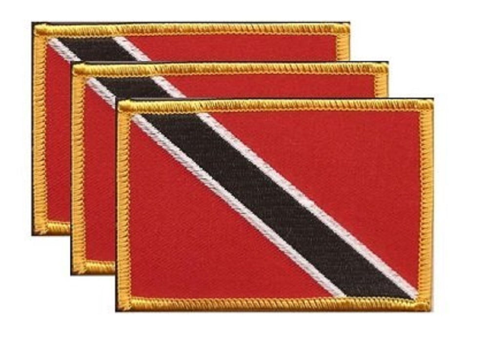 3 Trinidad and Tobago Flag Patches, Embroidered Iron On or Sew On ...