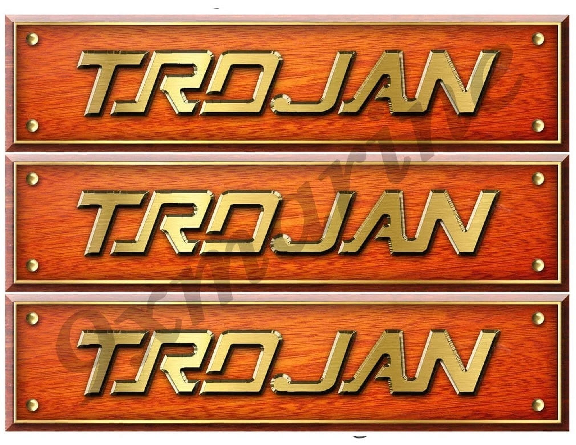 3 Trojan Boat Interior Remastered Stickers-Generic - Walmart.com