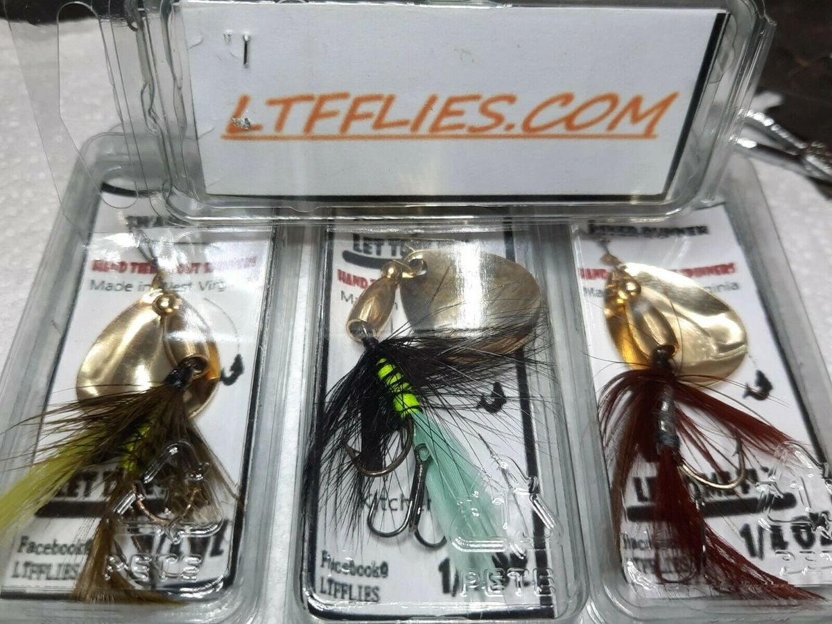 3 Trout Spinners in-line Spinners LTFFLIES.COM - Walmart.com