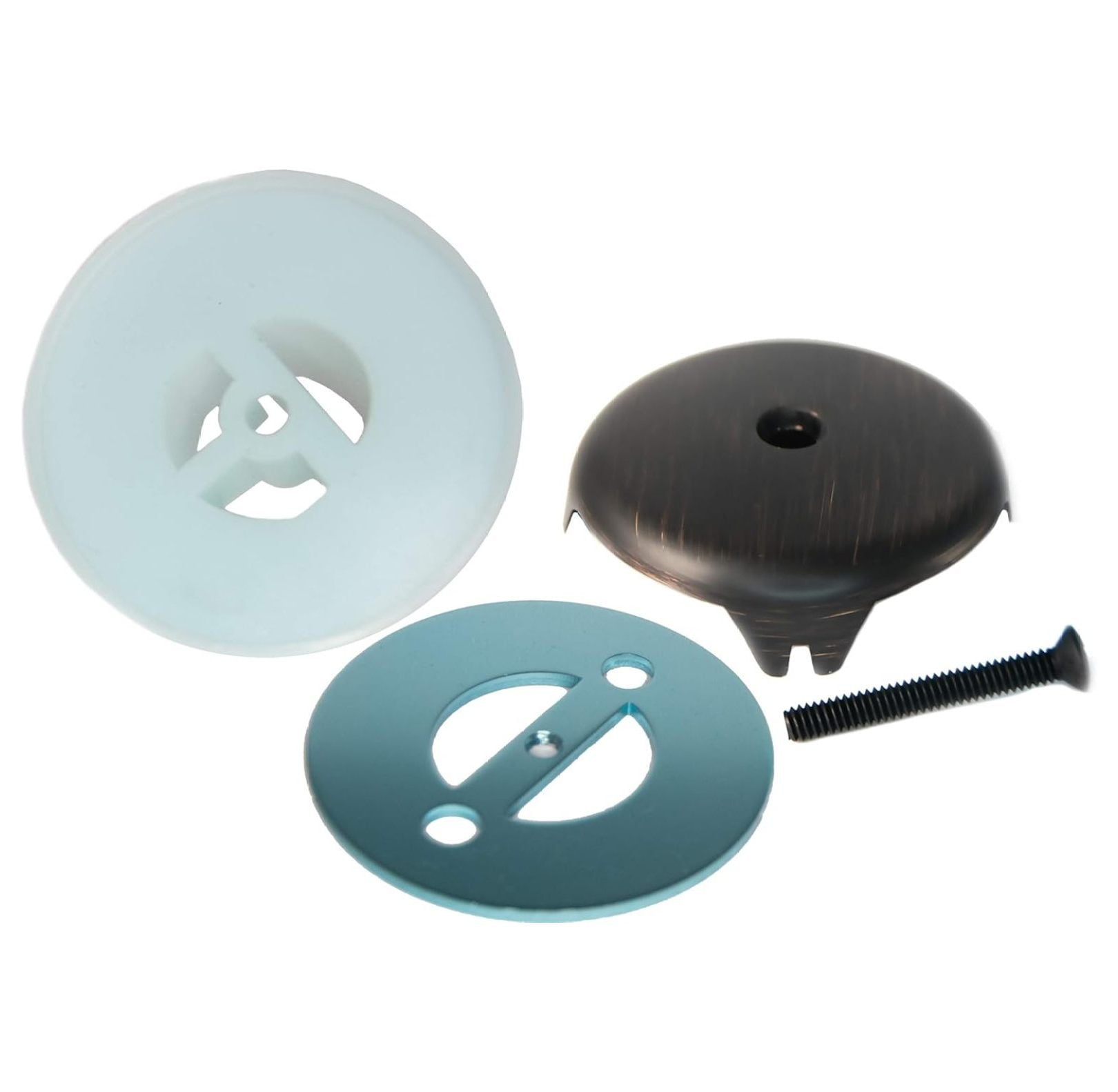 3 Tube Overflow Gasket Kit with overflow cover (Oil Rubbed Bronze ...