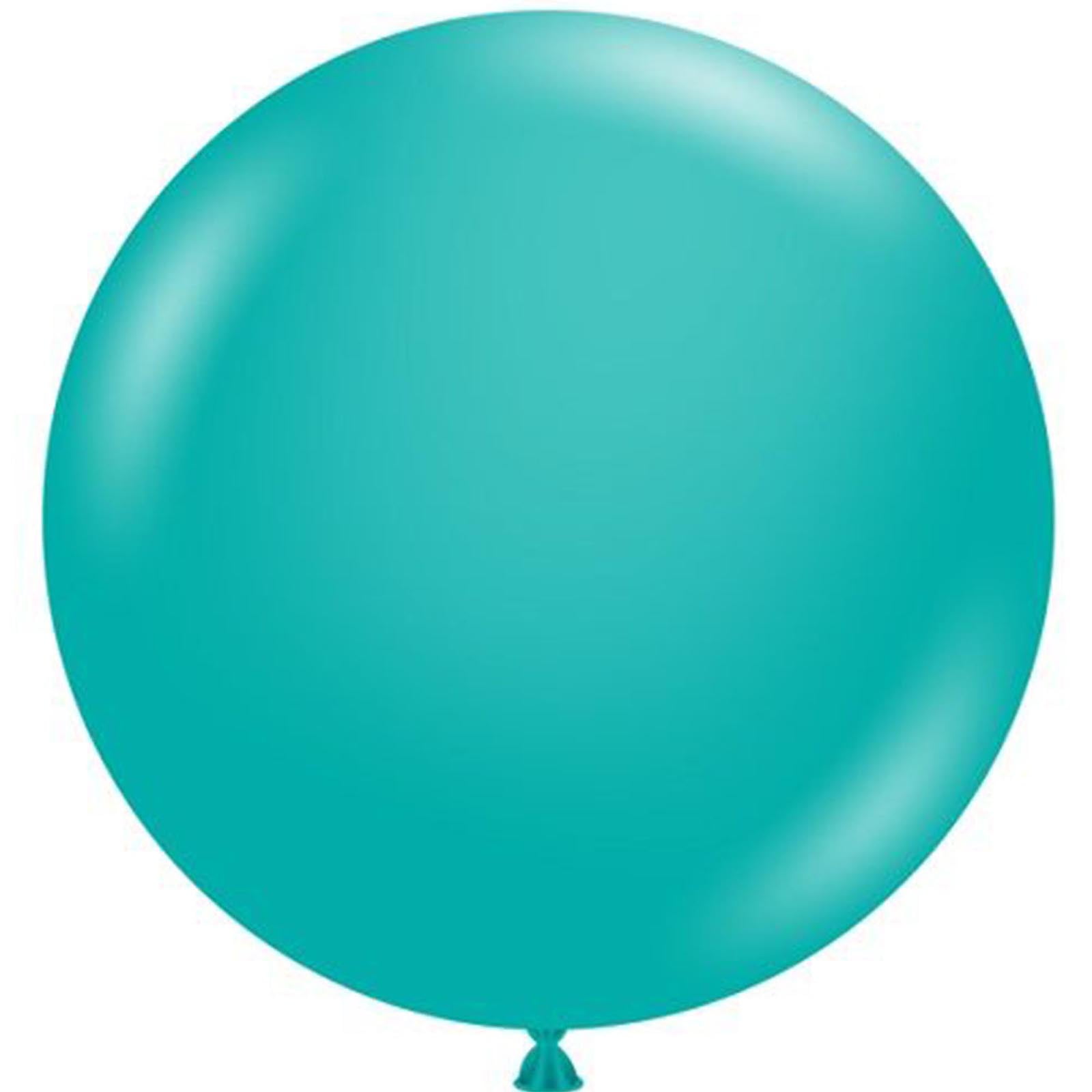 3 Tuftex Teal Balloons 24" - Walmart.com