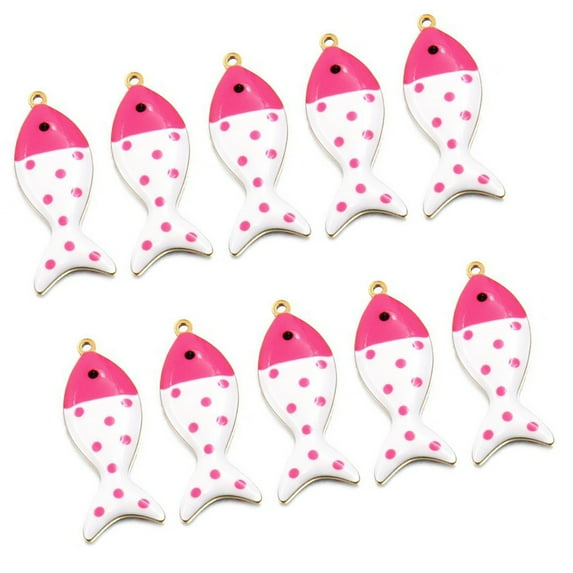 3. Two-Tone Fish Pendant Jewelry-Making Findings for Necklaces Earrings ...