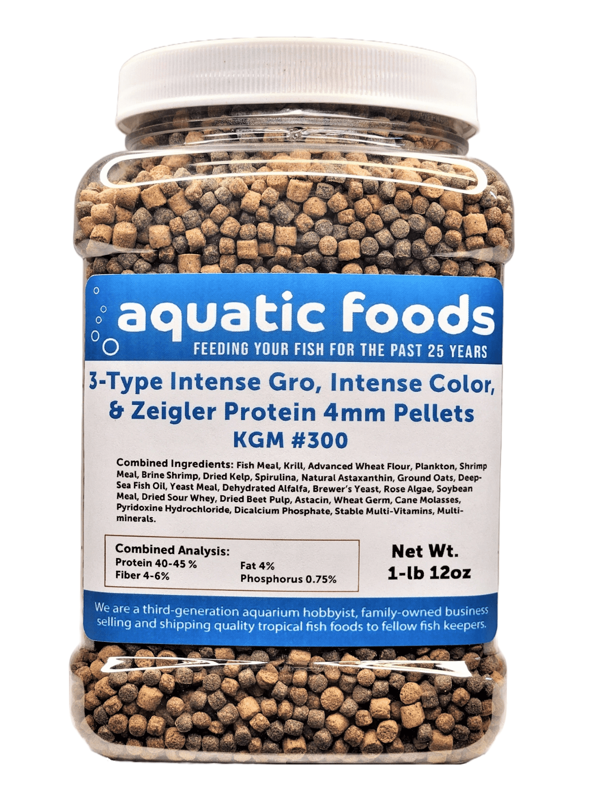 3-Type Blend of 4mm Floating Intense Growth & Intense Color Enhancing & Zeigler 40% Protein ...