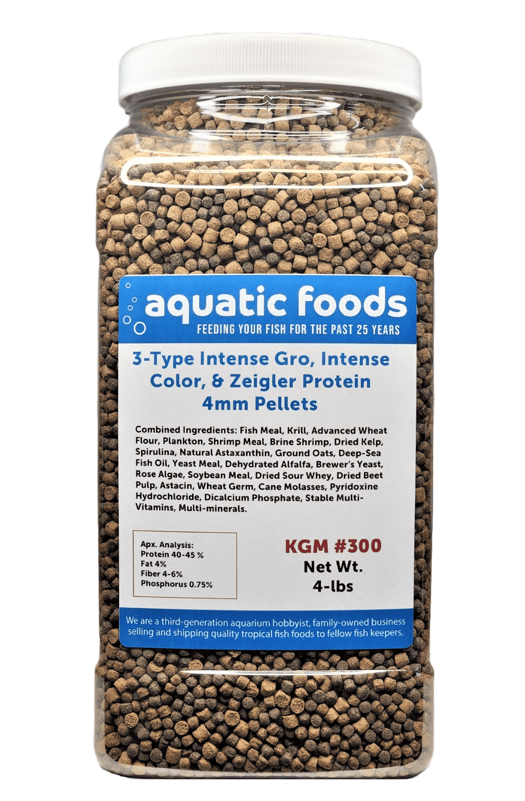 3-Type Blend of 4mm Floating Intense Growth & Intense Color Enhancing & Zeigler 40% Protein ...