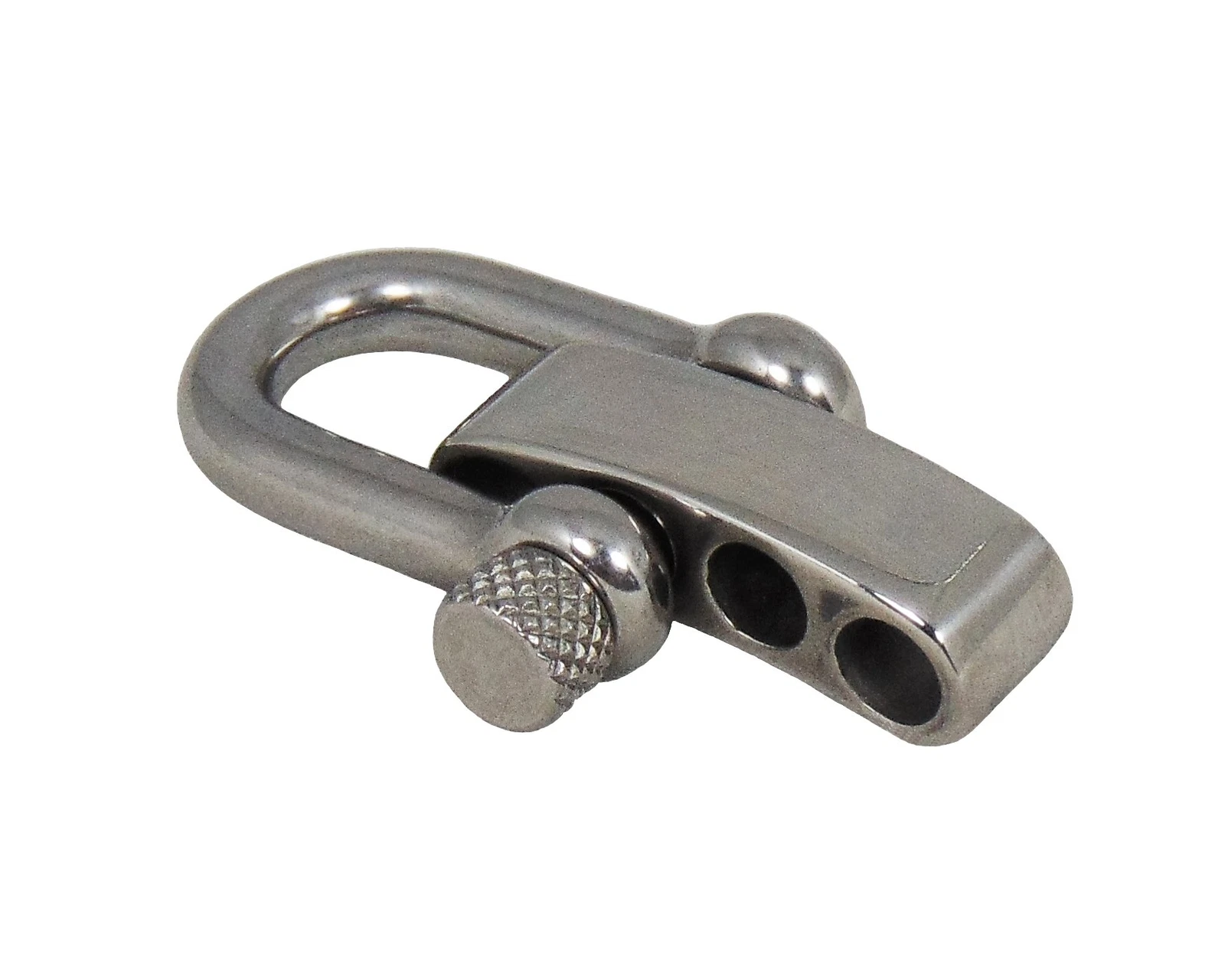(3) Type-III Silver Adjustable Stainless Steel Shackle for Paracord ...