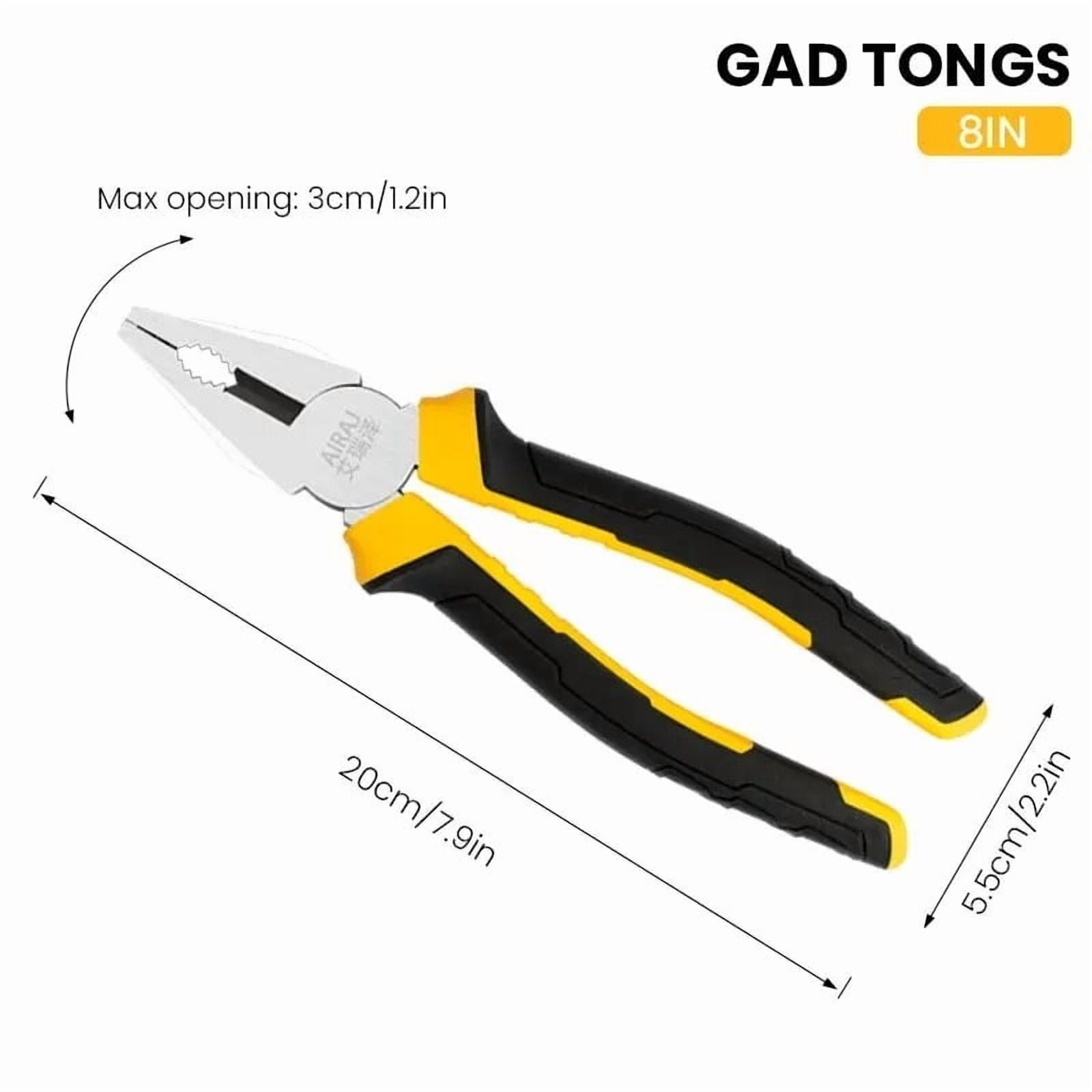 3 Types Of Pliers,Including 8-Inch Wire Pliers,6-Inch Pointed Nose ...