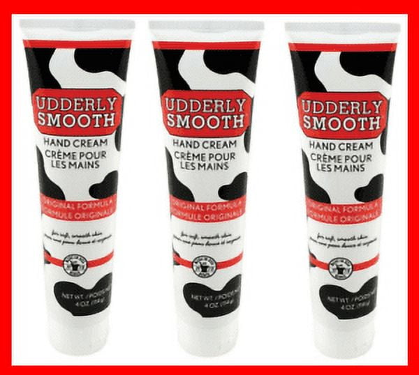 3 UDDERLY SMOOTH Lightly Scented Hand Cream 4 oz Moisturizer Lotion NEW ...