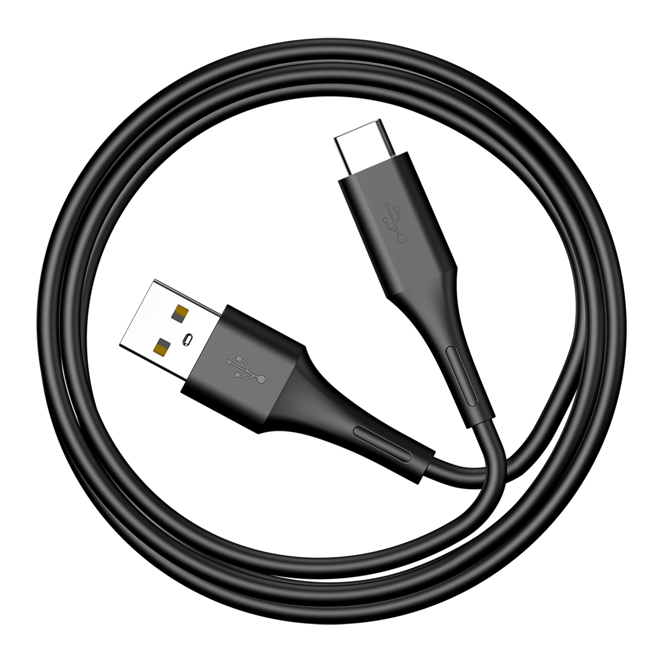 3' USB Type-C to A Male Cable, Black, Red, and Lilac - Walmart.com