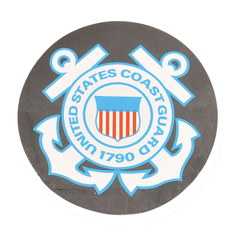 3" USCG Decal Round Reflective Sticker - Walmart.com