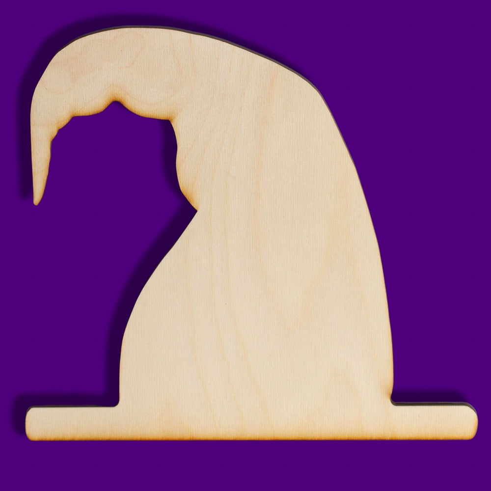 3 Unfinished Wood Witch Hat Cutouts: Conjure Your Creativity - Walmart.com