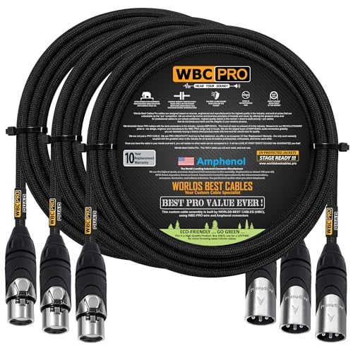 3 Units - 10 Foot - WBC-PRO-Quad Ultra-Silent Ultra-Flexible Balanced ...