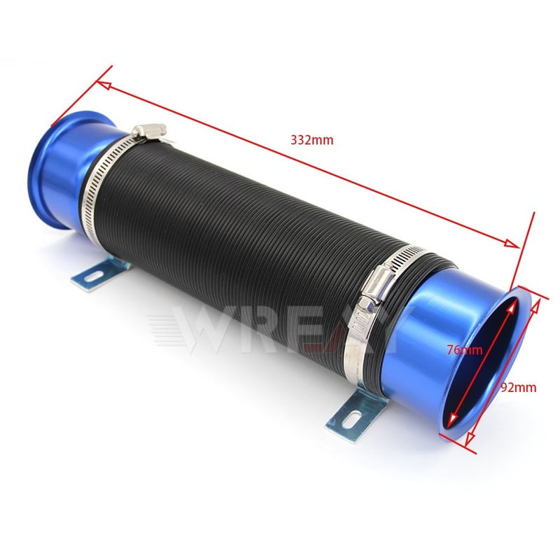 3''Universal Flexible Car Engine Cold Air Intake Hose Inlet Ducting ...