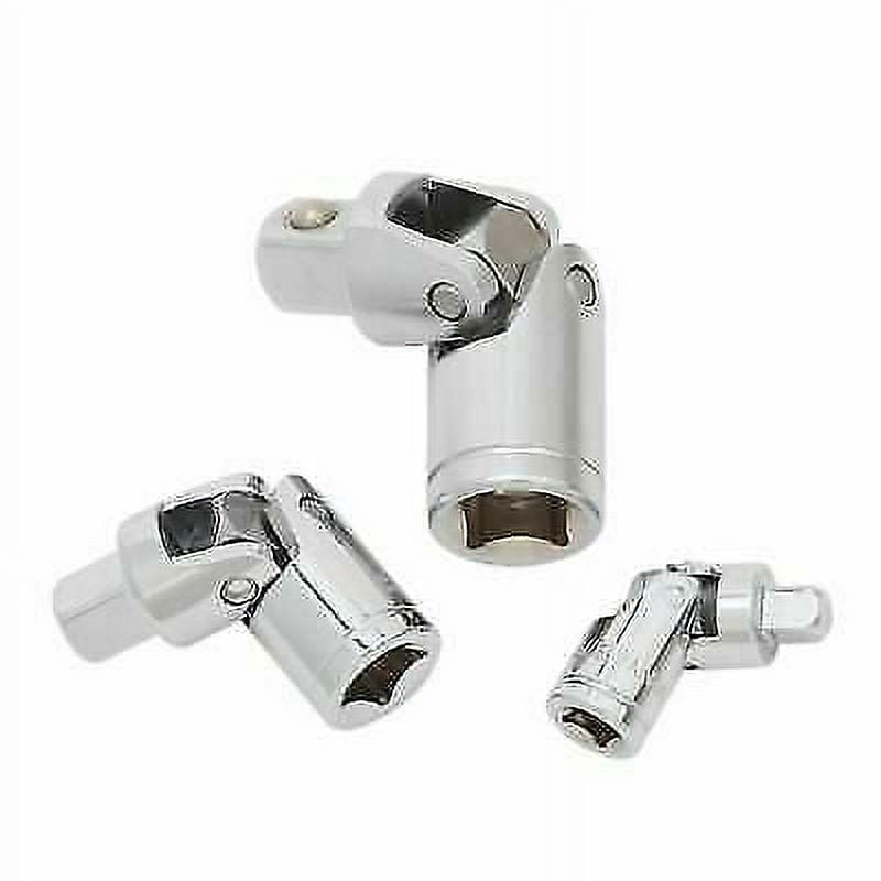 3 Universal Swivel Joint Wobble Socket Adapter Hand Tools 1/4 3/8 1/2 ...