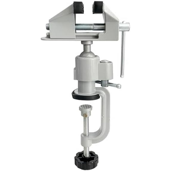 3" Universal Table Vise Swivel Bench Vise Tabletop Clamp Vice Tilts ...