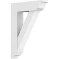 3"W x 16"D x 22"H Standard Traditional Architectural Grade PVC Bracket ...