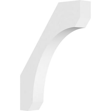 3"W x 6"D x 10"H Standard Aspen Architectural Grade PVC Knee Brace ...