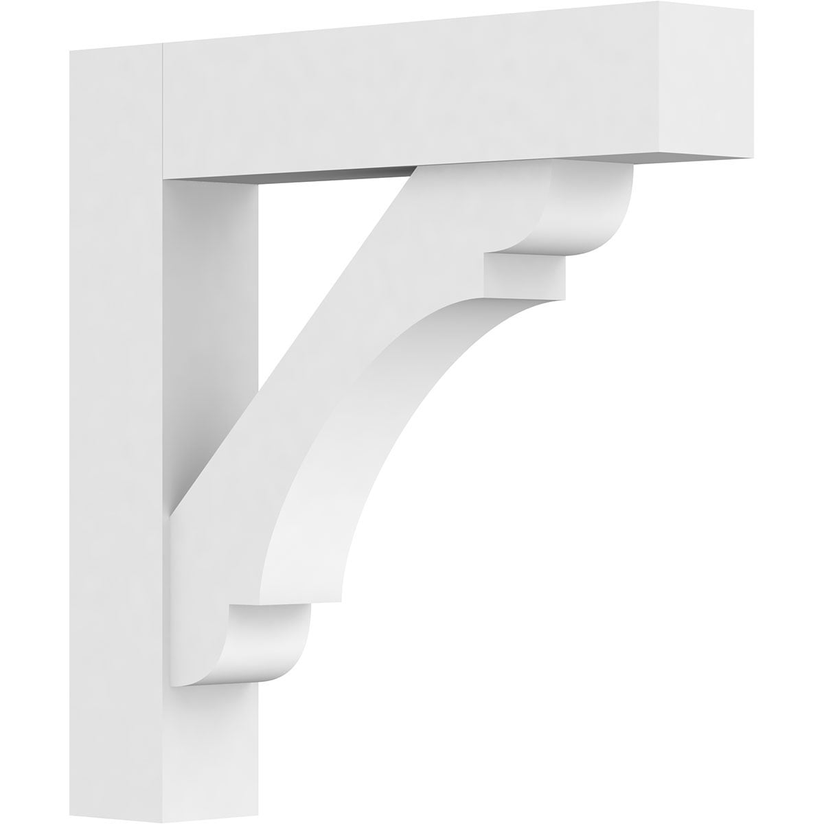 3"W x 20"D x 20"H Standard Olympic Architectural Grade PVC Bracket with ...