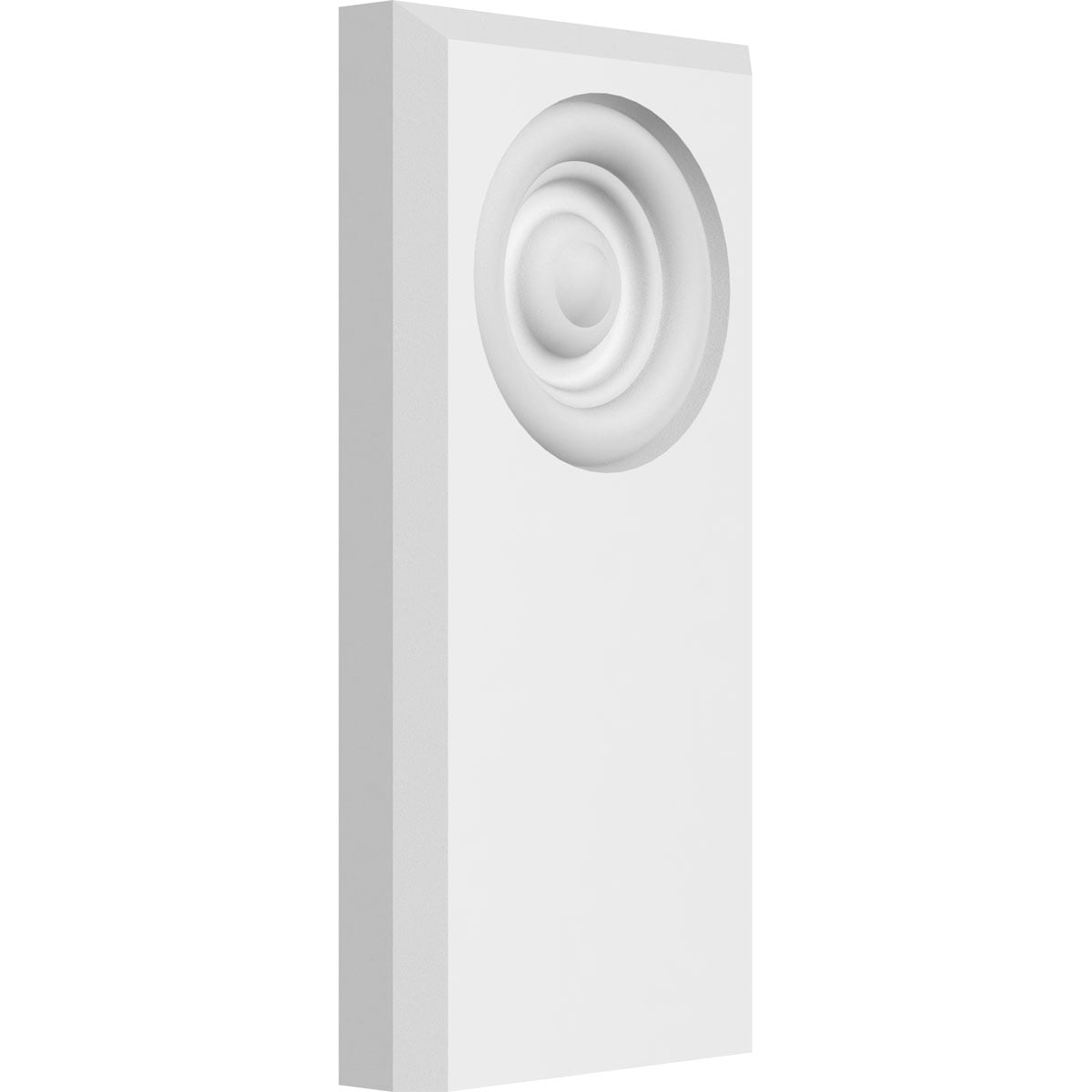 3"W x 6"H x 1"P Standard Foster Bullseye Plinth Block with Beveled Edge ...