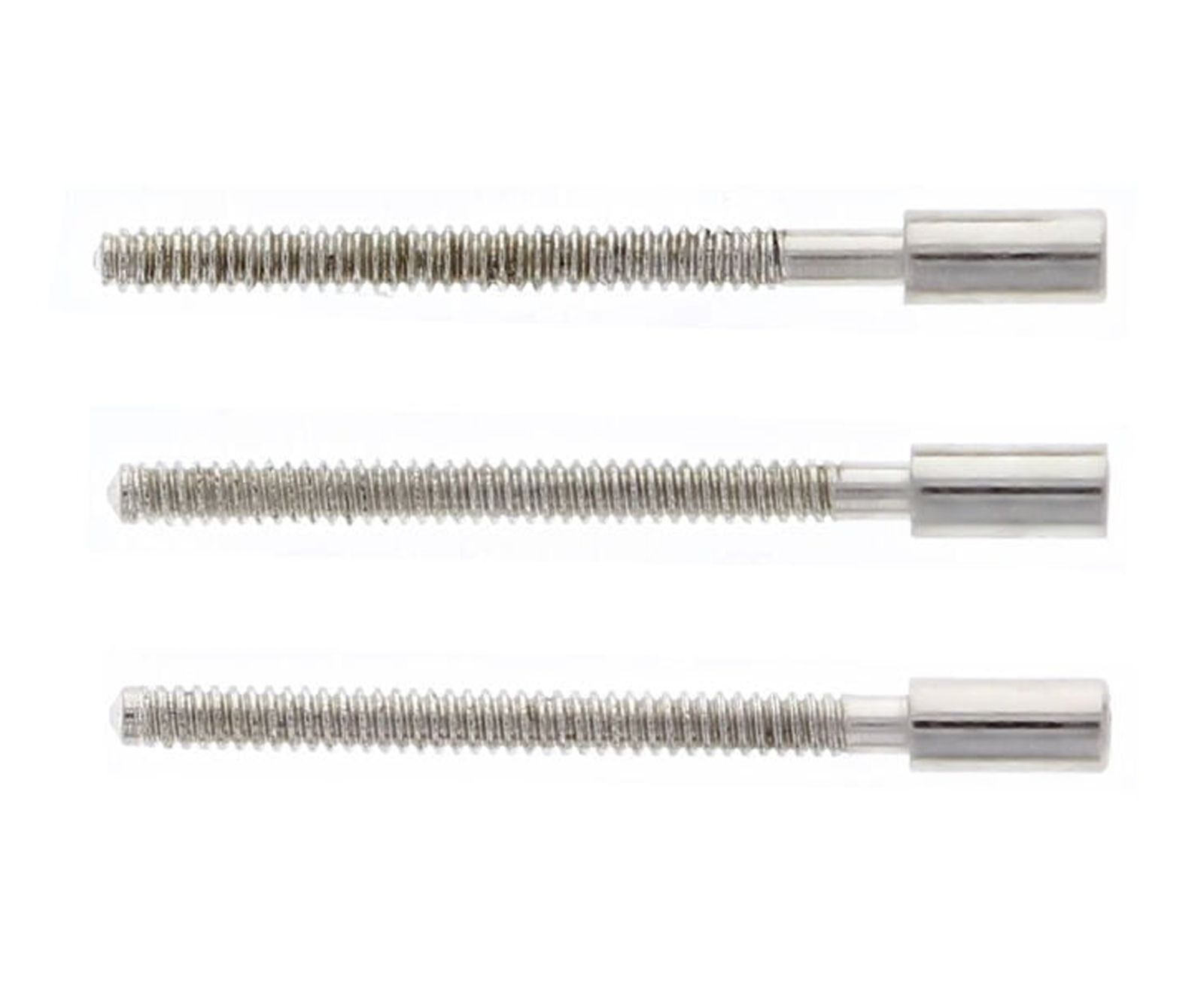 3 WATCH STEM EXTENDER INTERNAL 0.7MM EXTERNAL 0.9MM STAINLESS STEEL FOR ...