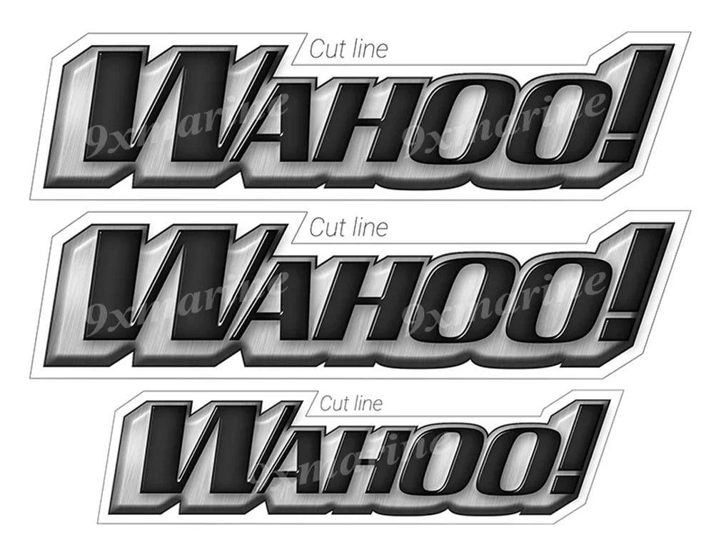 3 Wahoo Boat Stickers "3D Vinyl Replica" of original - Walmart.com
