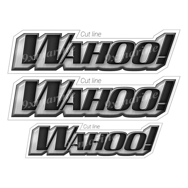 3 Wahoo Boat Stickers "3D Vinyl Replica" of original - Walmart.com
