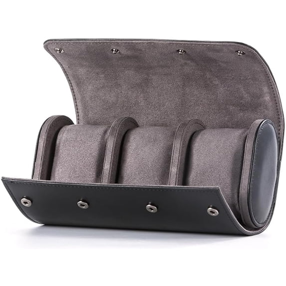 3 Watch Roll Travel Case - Handmade Leather Watch Rolls Box for Man ...