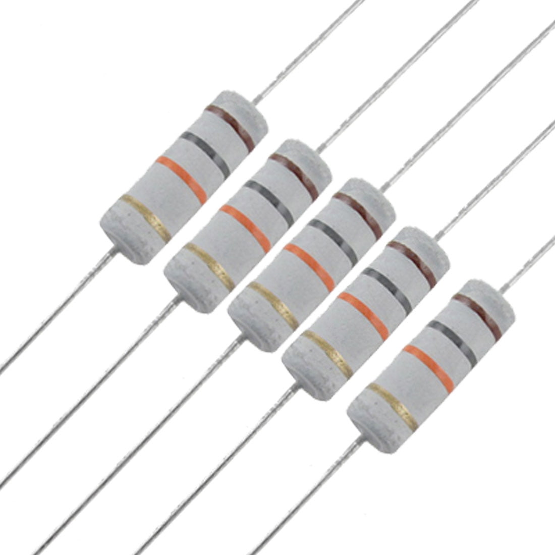3 Watt 18K ohm Metal Oxide Film Resistor 3W 18KR 10 Pcs - Walmart.com