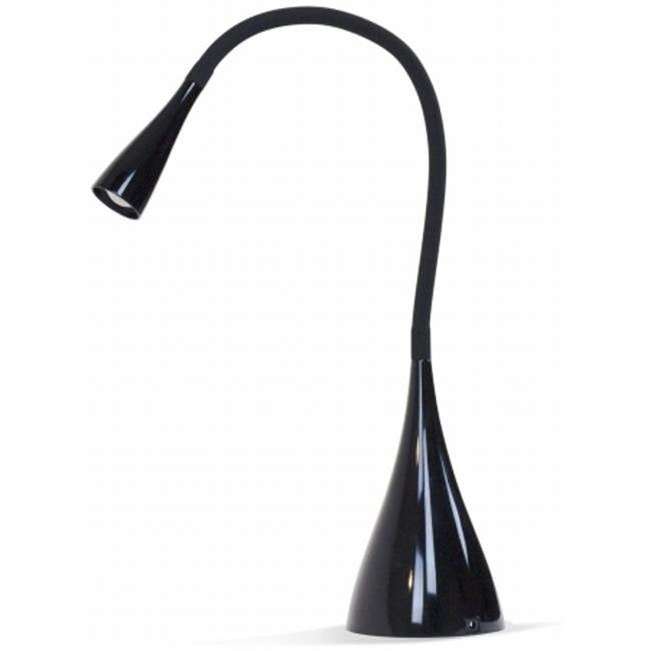 3 Watt LED Gooseneck Desk Lamp, Black - Walmart.com