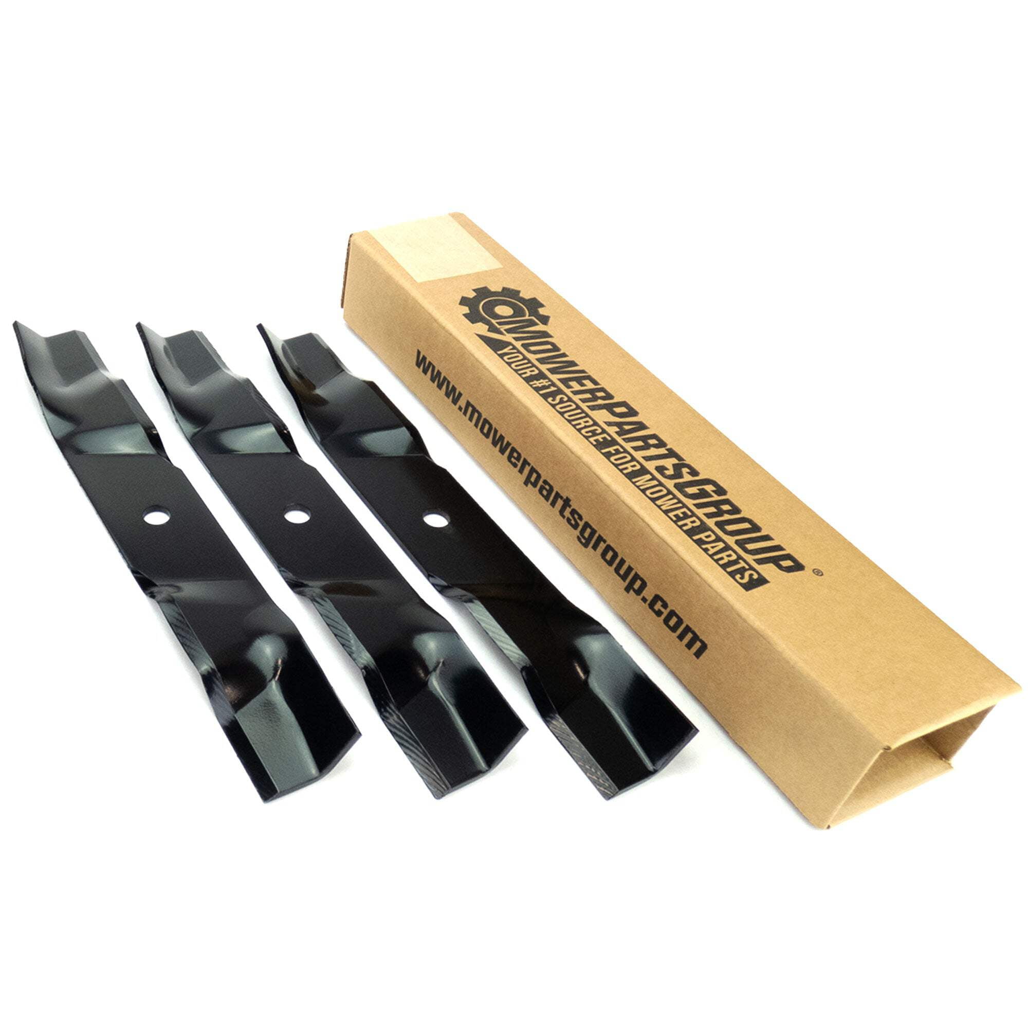 (3) Wavy Mulching Blades Fits Hustler 48" Raptor SD 795757 601123 ...