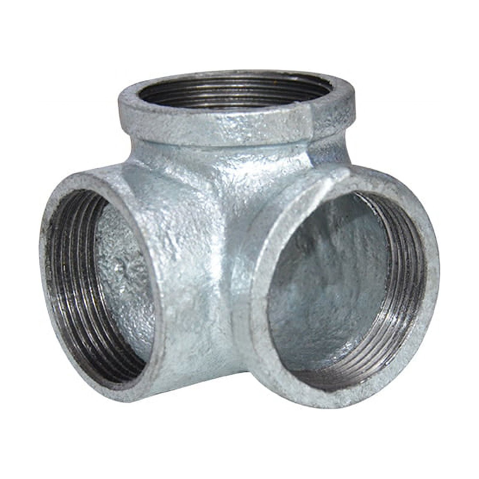 3 Way 1/2 " -2" Galvanized Pipe Fitting Malleable Iron Side Outlet Elbow Industrial Cast Iron ...