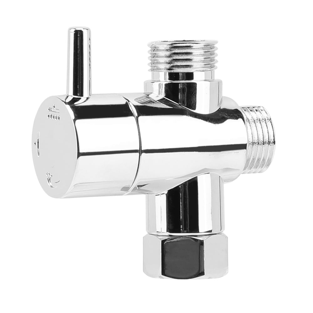 3 Way 1/2 Shower Faucet Water Splitter Shower Valve Diverter Nozzle ...