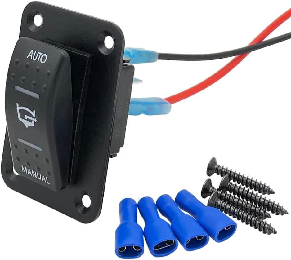 3 Way 20A Rocker Bilge Pump Switch Panel 12V 24V 4Pin SPDT Auto/Off ...