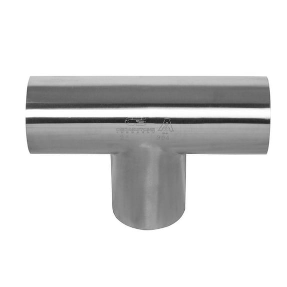 3 Way 304 Stainless Steel Sanitary Equal Short Tee Weld End - Walmart.com