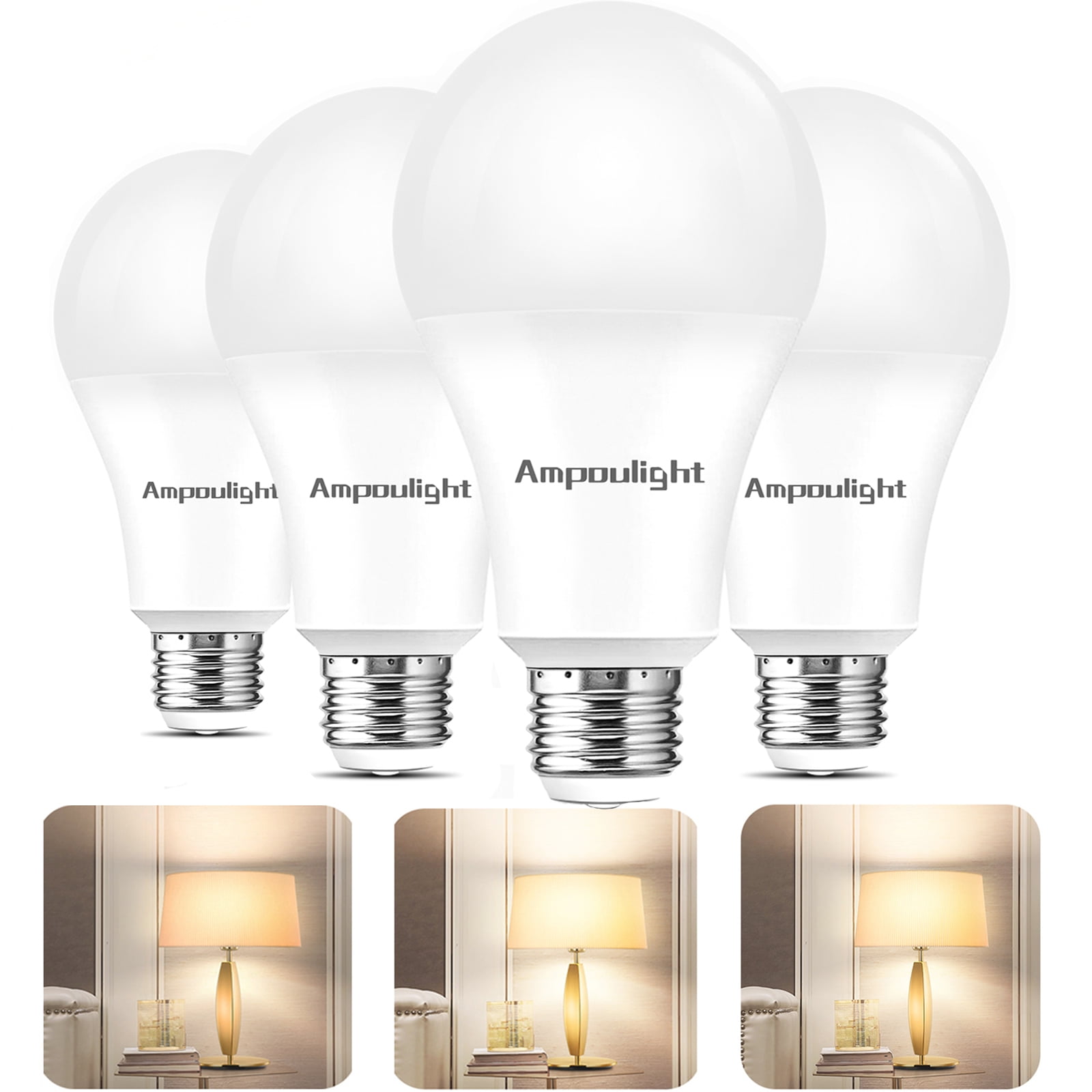 3 Way A21 LED Light Bulbs LED Light Bulbs 50 100 150W Equivalent,E26 ...