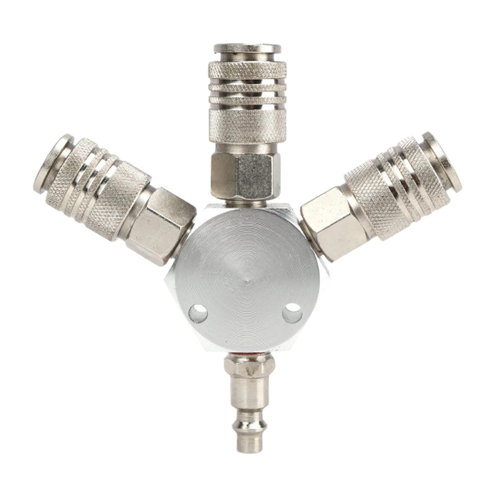 3 Way Air Hose Fittings, Air Splitter Quick Connect 3 Way Air Hose ...