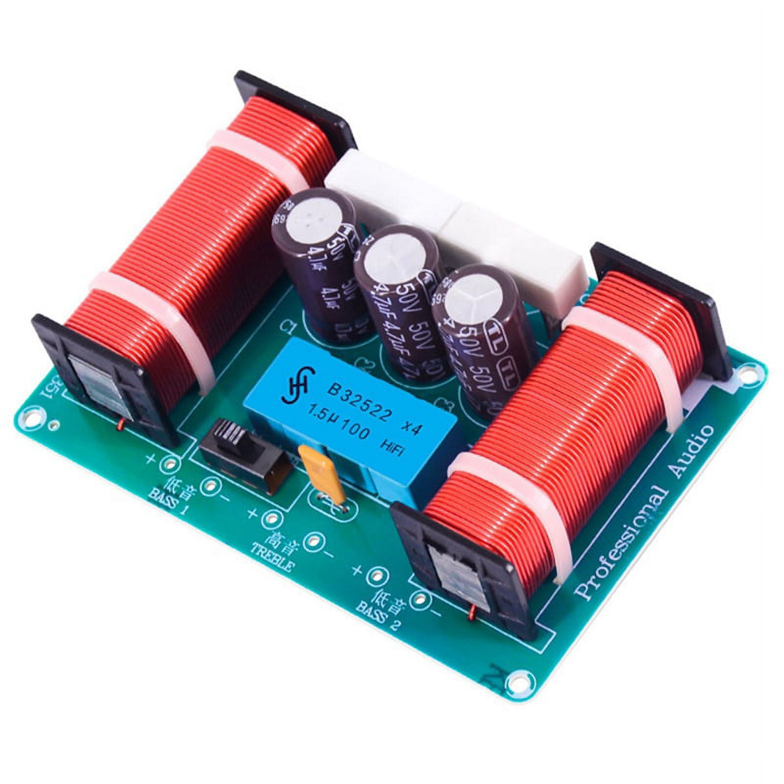 3 Way Audio Frequency Divider Treble + Midrange + Bass Crossover ...
