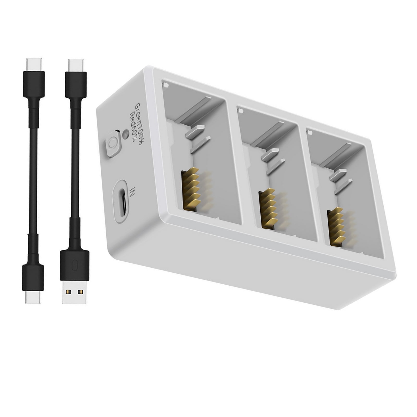 3-Way Battery Charger with Battery Power Checking Full and Storage ...